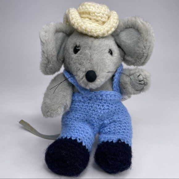 unbranded | Toys | Barnyard Farmer Mousegray Crochet Amigurumi Knitted ...